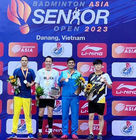 Marvelous Mainaky bags three titles at Badminton Asia Senior Open 2023 ...